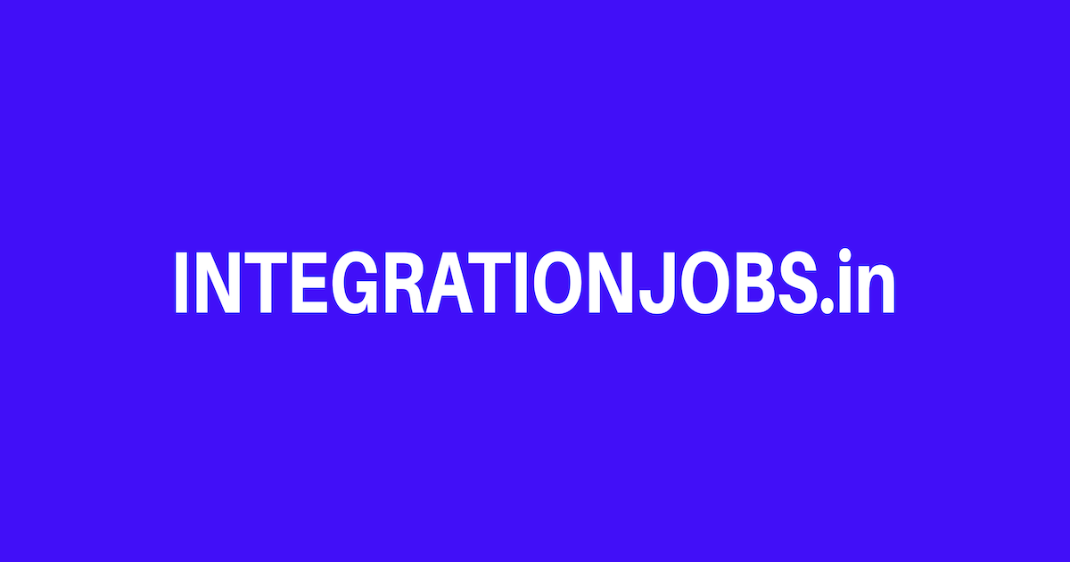 Find your next integration job - integrationjobs.in